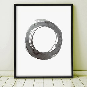 Abstract Art Large Abstract Art Enso Wall Art Large Wall | Etsy