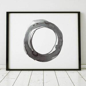 Enso, Abstract Printable Art, Contemporary Art, Watercolor Abstract Art ...