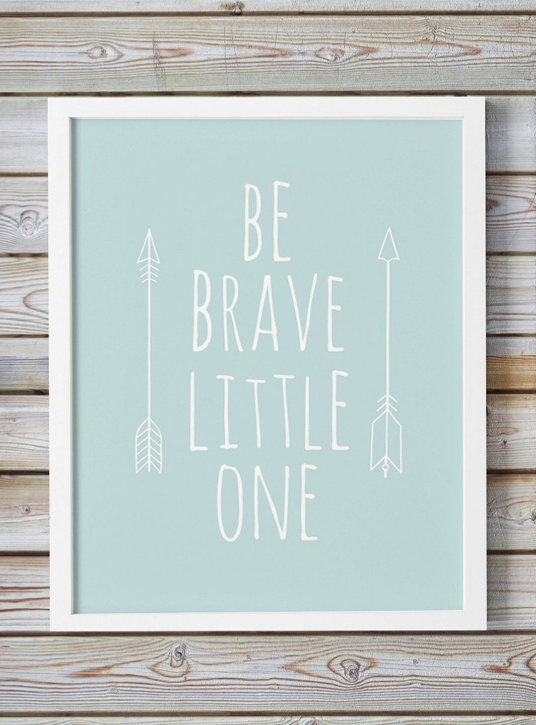 Be Brave Little One, Arrow Nursery, Mint Nursery Decor, Nursery Wall ...