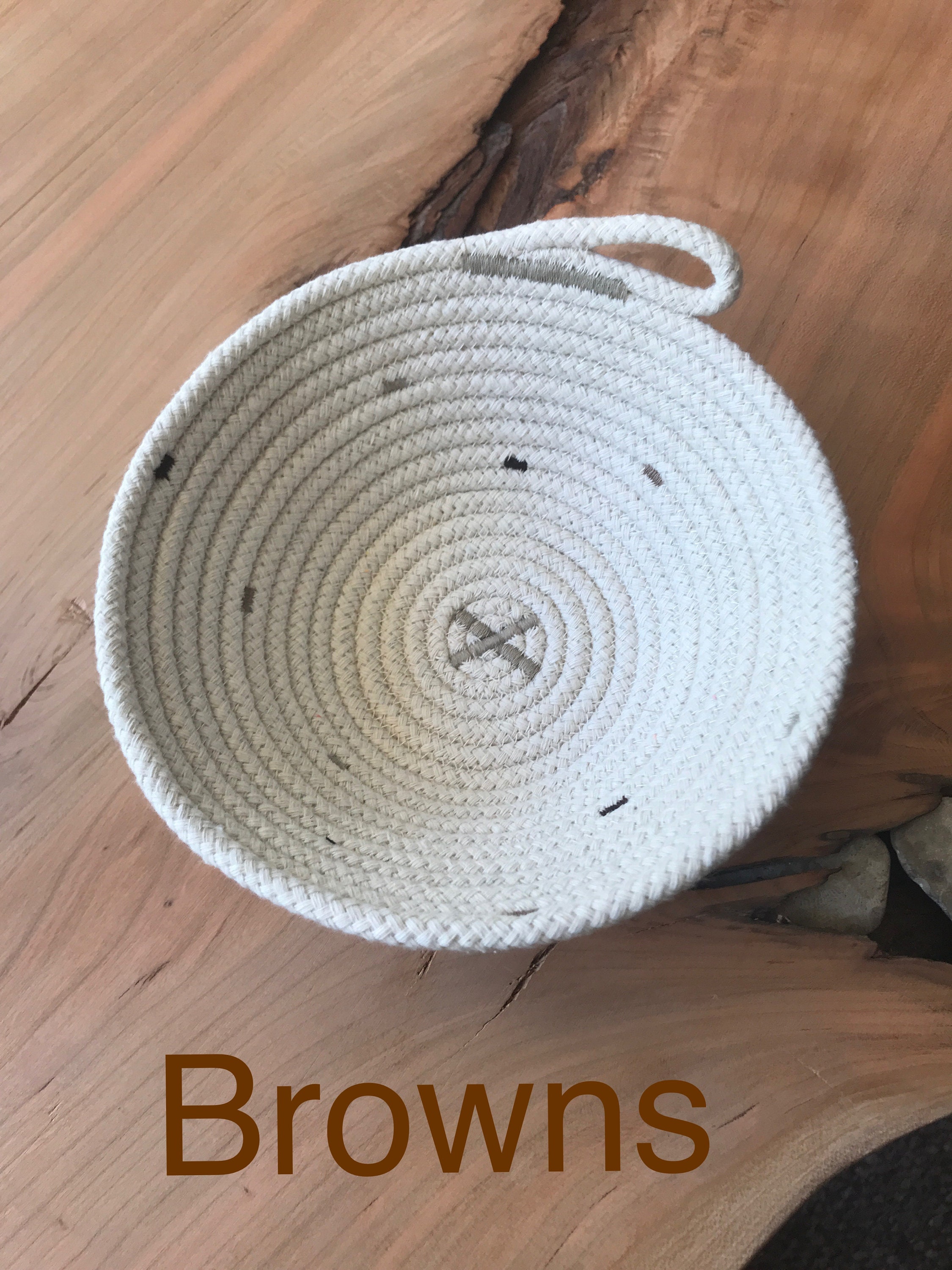 Small Round Rope Bowl - Etsy