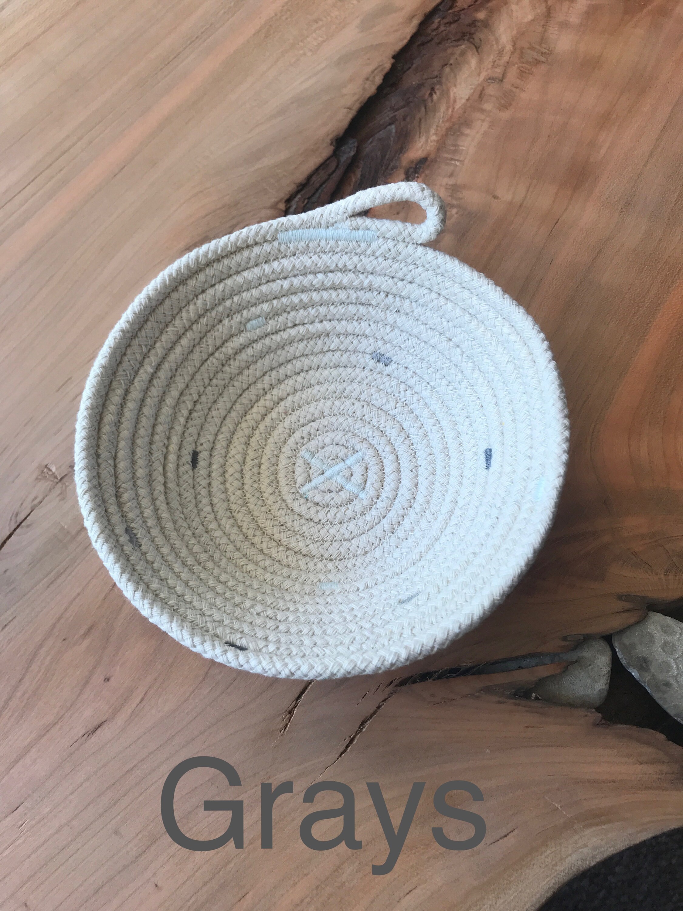 Small Round Rope Bowl - Etsy