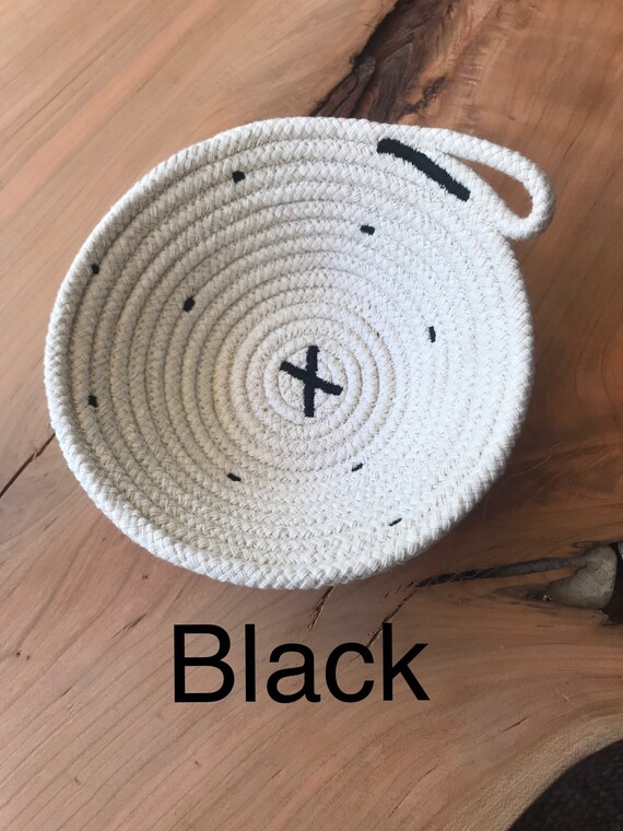Small Round Rope Bowl - Etsy