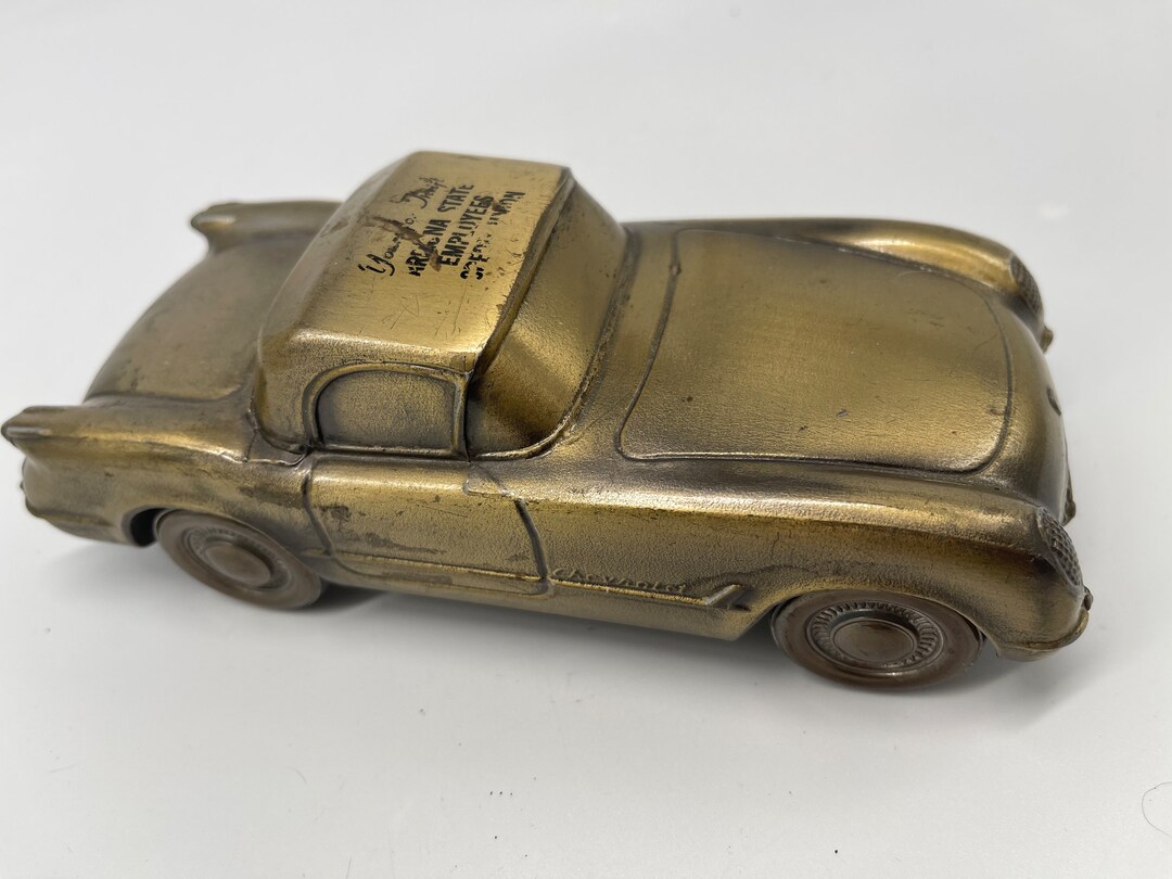 Metal 53 Chevrolet Corvette Car Coin Bank - Etsy