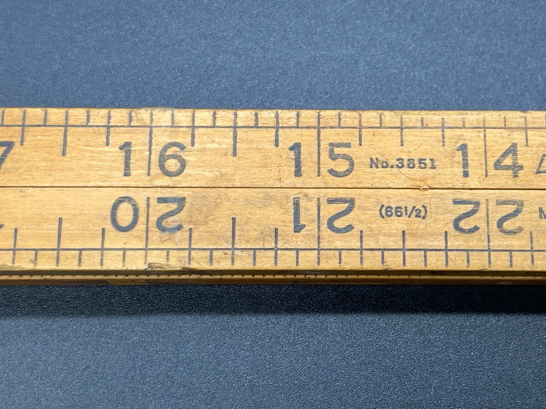 Vintage Lufkin No. 3851 Boxwood and Brass 36” Folding Rule - Etsy
