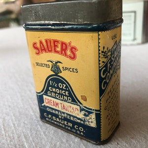 Vintage Sauer’s Selected Spices Cream of Tartar - Advertising ...