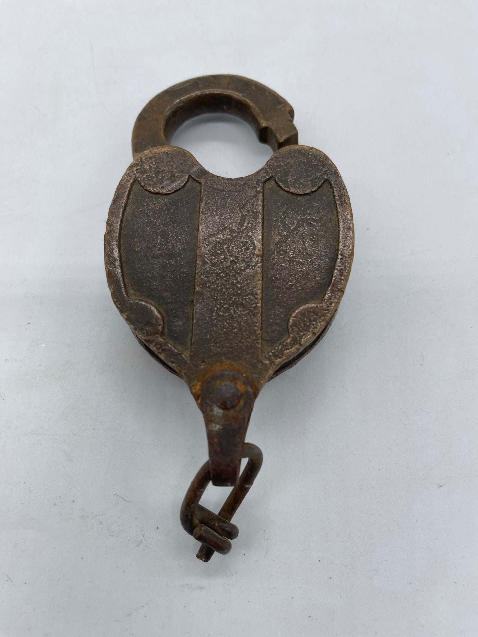 Home & Hobby Antique Brass Lock ESS CO Eastern Steamship Co No key ...