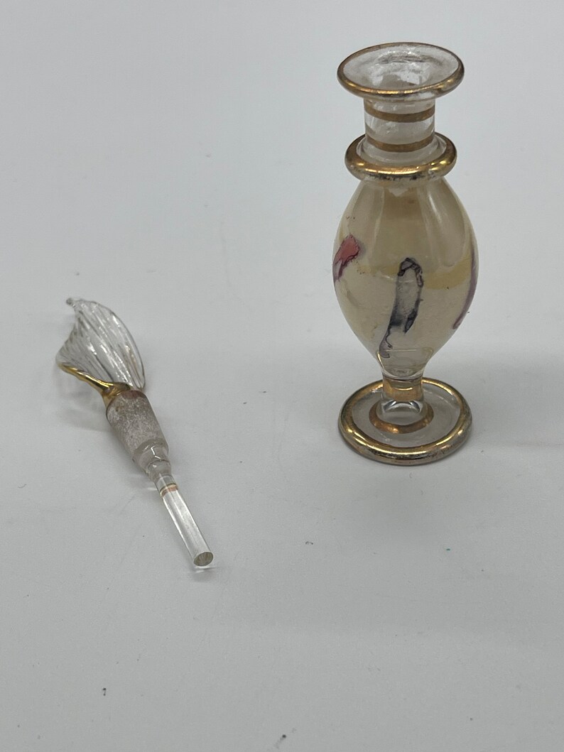 Vintage Glass Perfume Dabber With Gold Linework - Etsy