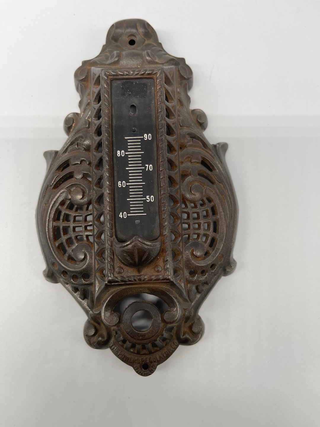 Rare Original Late 19th Century Cast Iron Thermostat Cover Plate - Etsy