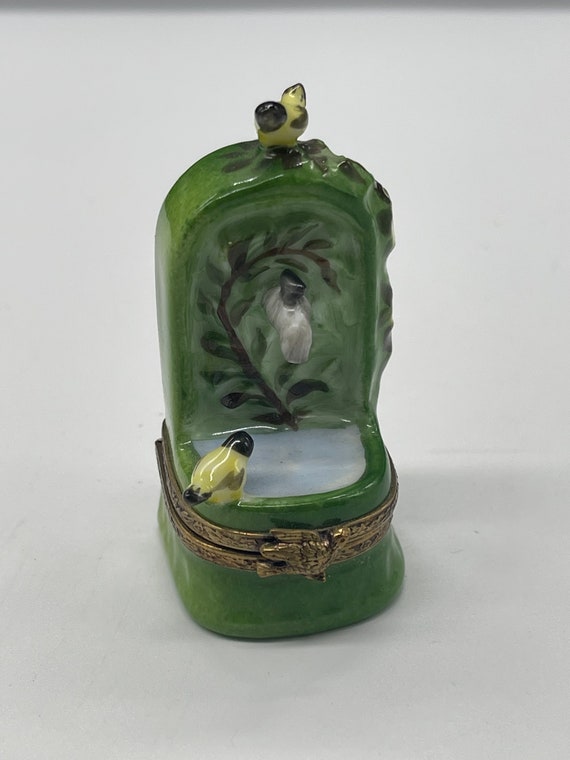 Vintage Limoges Wall Fountain Bird Bath Trinket Box - Etsy