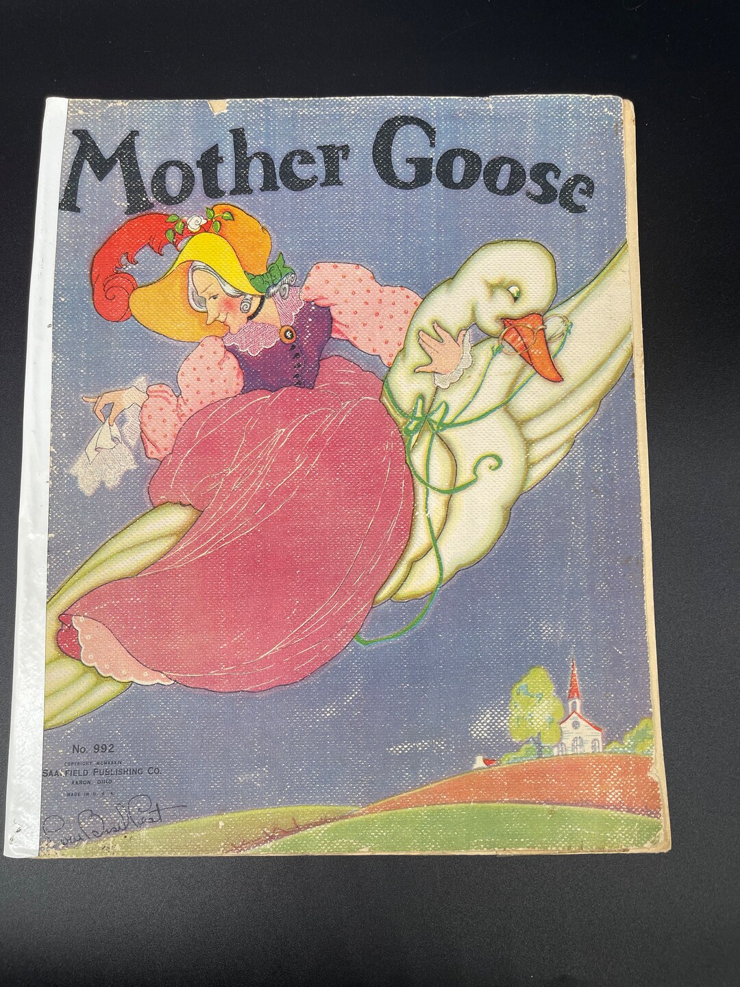 Three Fern Basel Peat Chromolithograph ‘mother Goose’ 1934 - Etsy