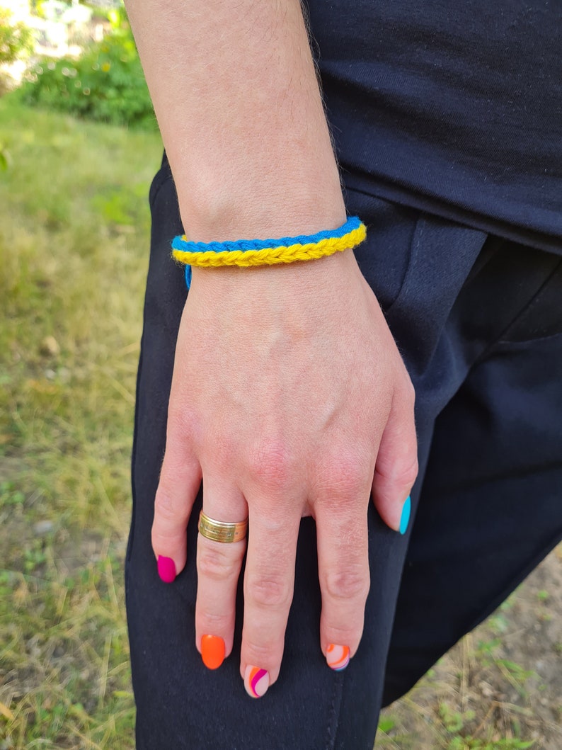Ukrainian Bracelets 2 Pieces Flag of Ukraine Bracelets - Etsy