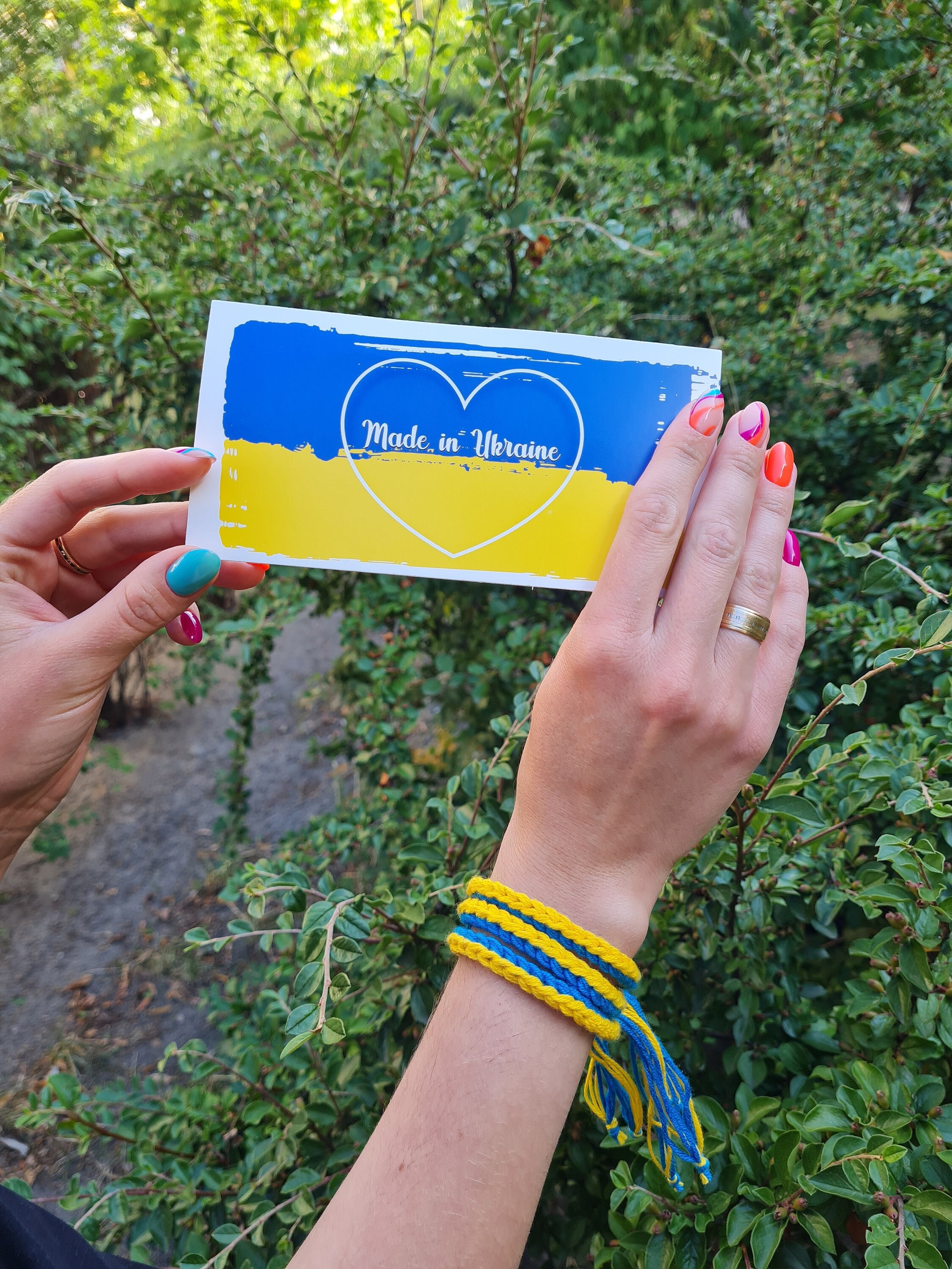 Ukrainian Bracelets 2 Pieces Flag of Ukraine Bracelets - Etsy