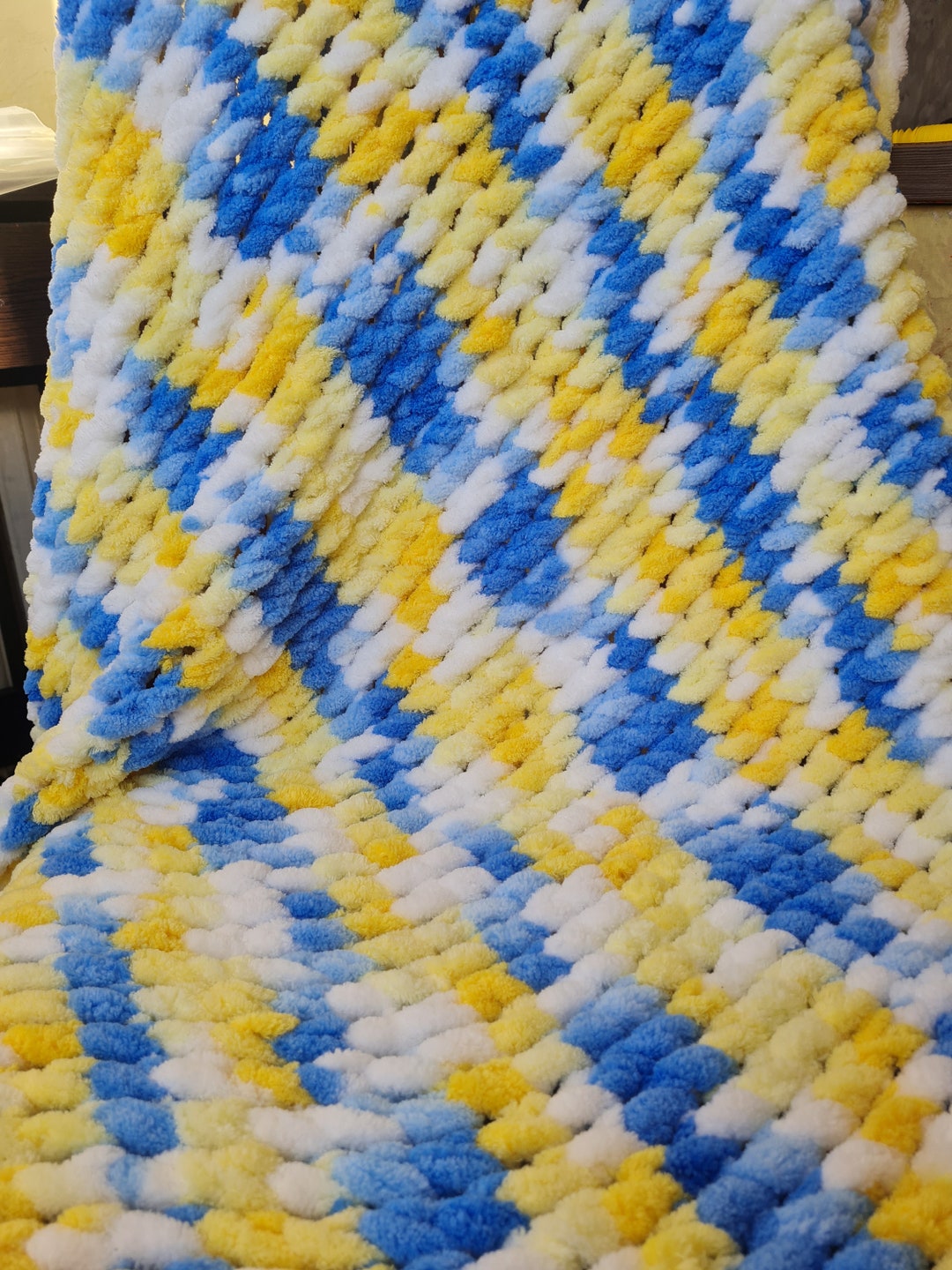 Ukrainian Baby Blanket, Yellow-blue Baby Blanket, Ukrainian Newborn ...
