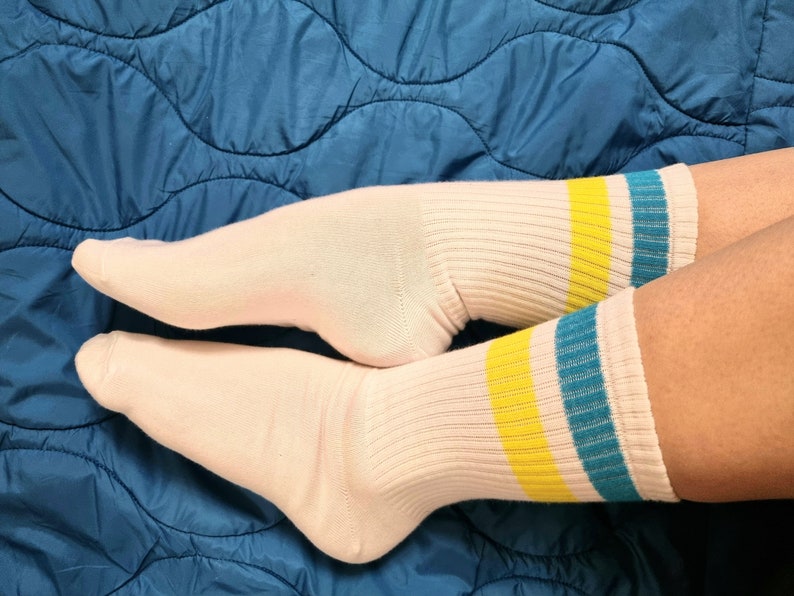 White Socks With the Flag of Ukraine, Ukrainian Socks, Flag of Ukraine ...