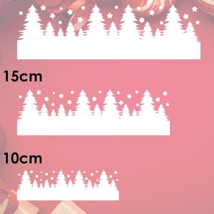 Christmas Forest Tree Stickers, Decals for Bottle, Christmas Decor ...