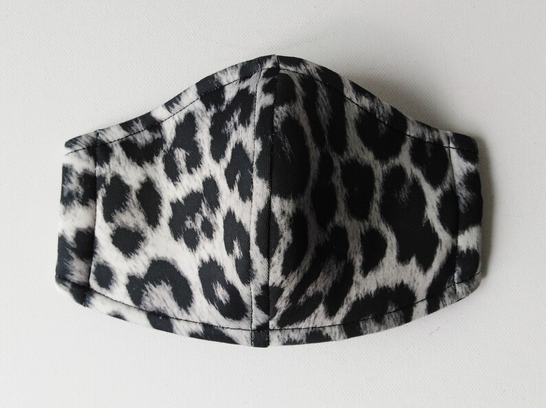 Handmade 3 Layer Mouth Face Mask LEOPARD Pattern Washable - Etsy