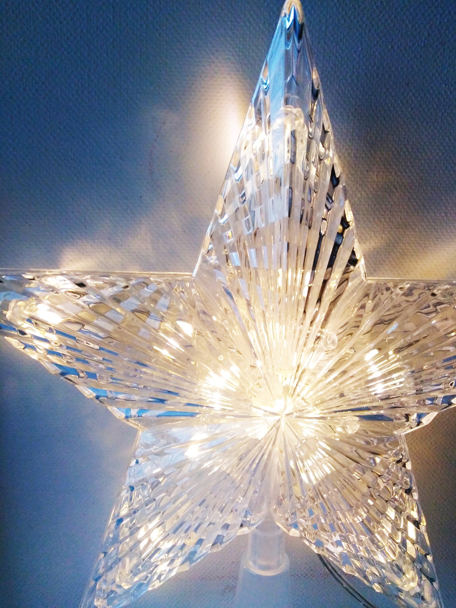 19cm Christmas Clear Star Light up Tree Topper Christmas - Etsy