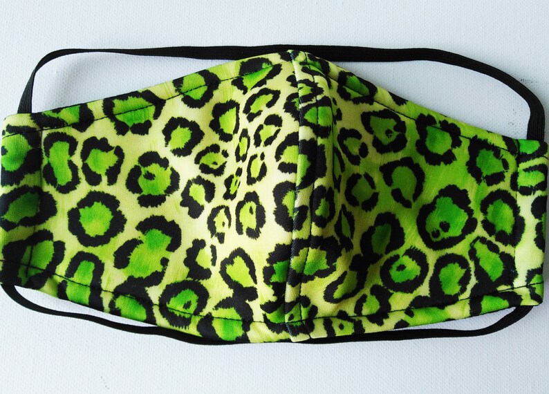 Handmade 3 Layer Mouth Face Mask LEOPARD Pattern Washable - Etsy