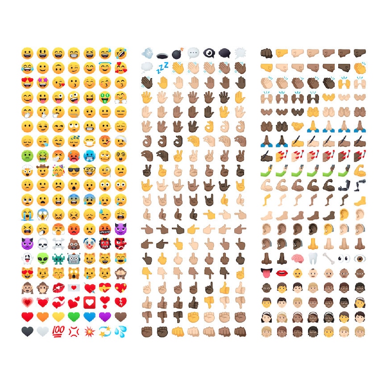 Milestone Birthday Reasons We Love You Emoji Artwork - Etsy