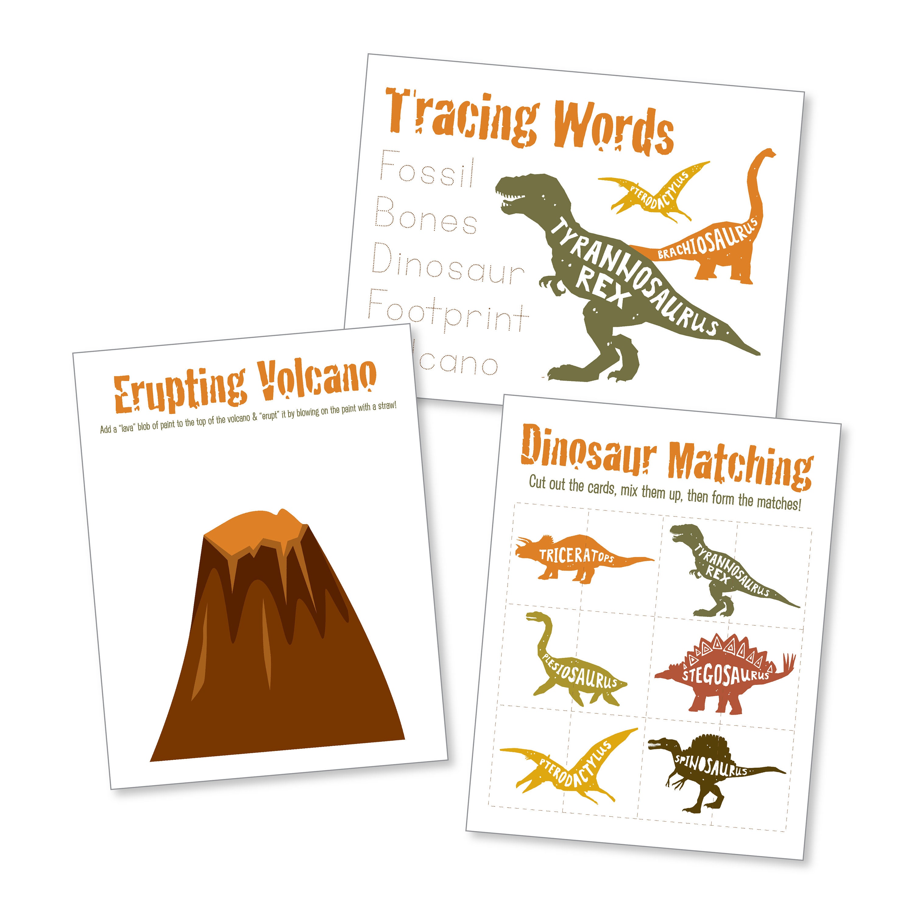 Dino Day Printable Activity Pack - Etsy