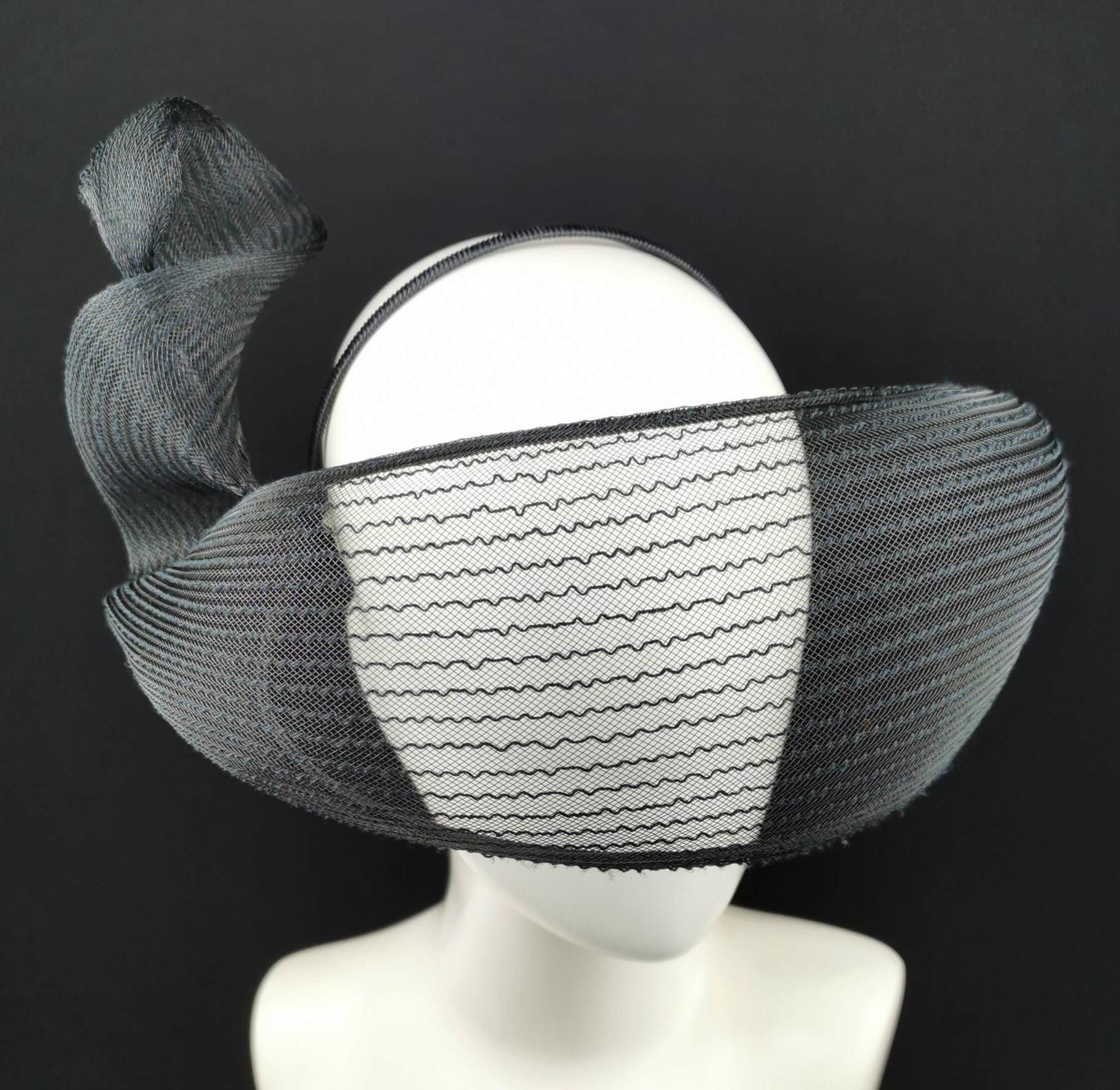 Futuristic Headpiece in Black, Alien Headpiece, Space Age, Drag ...