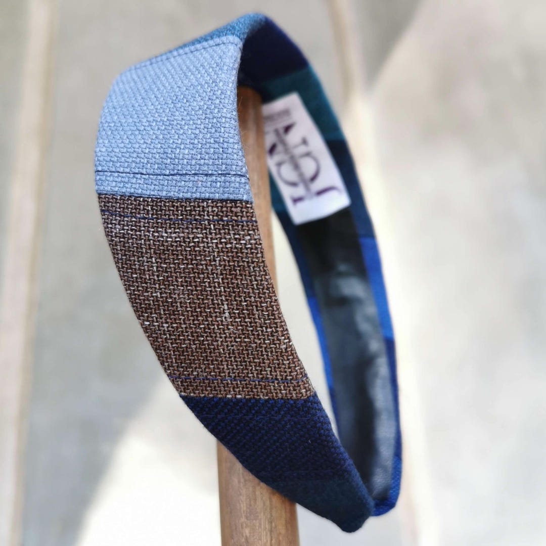 Headband in Upcycled Deluxe Fabrics With Pochette - Etsy