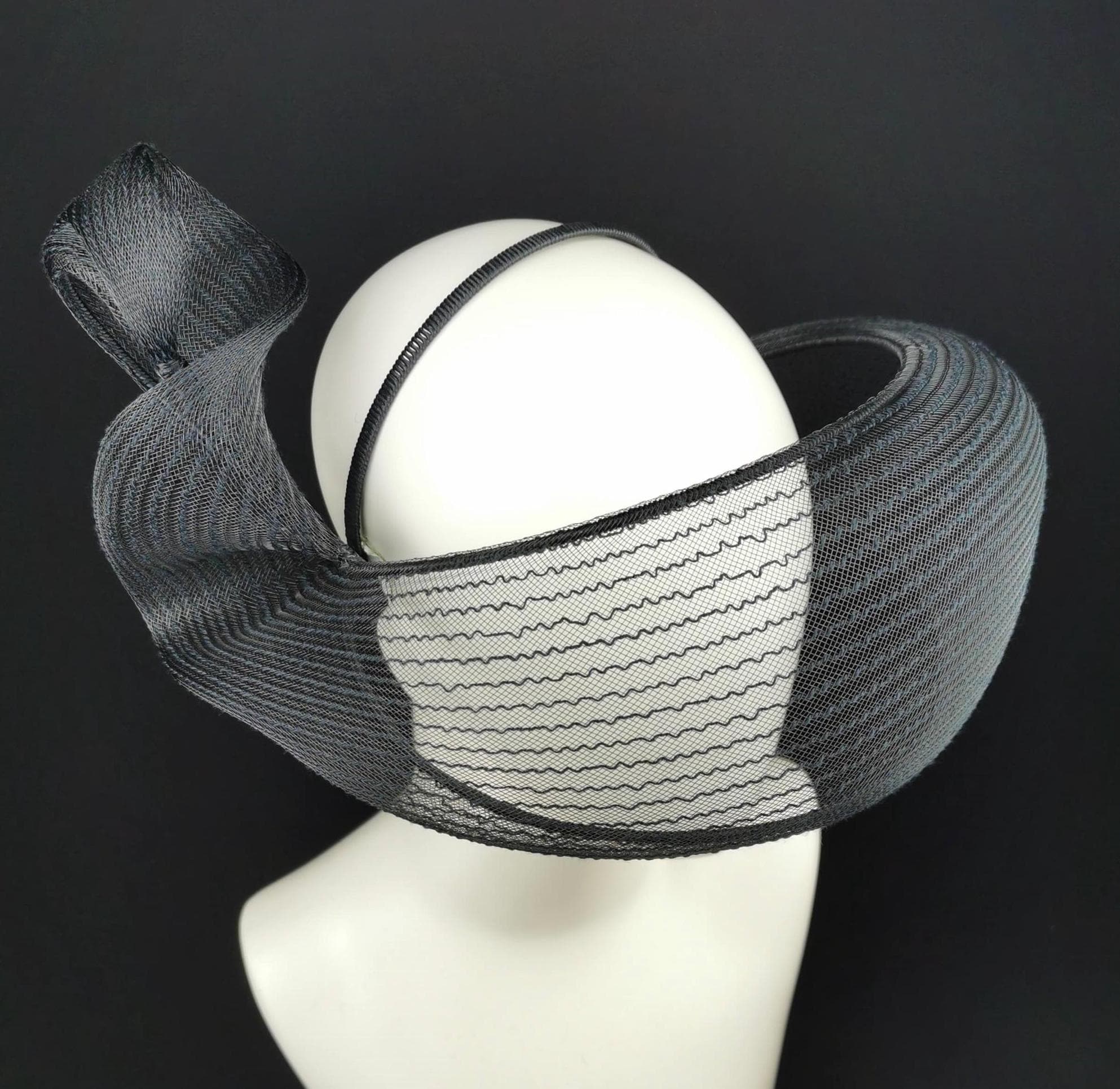 Futuristic Headpiece in Black, Alien Headpiece, Space Age, Drag ...