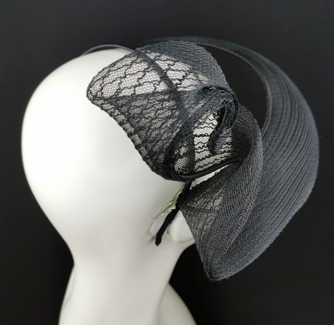 Futuristic Headpiece in Black, Alien Headpiece, Space Age, Drag ...