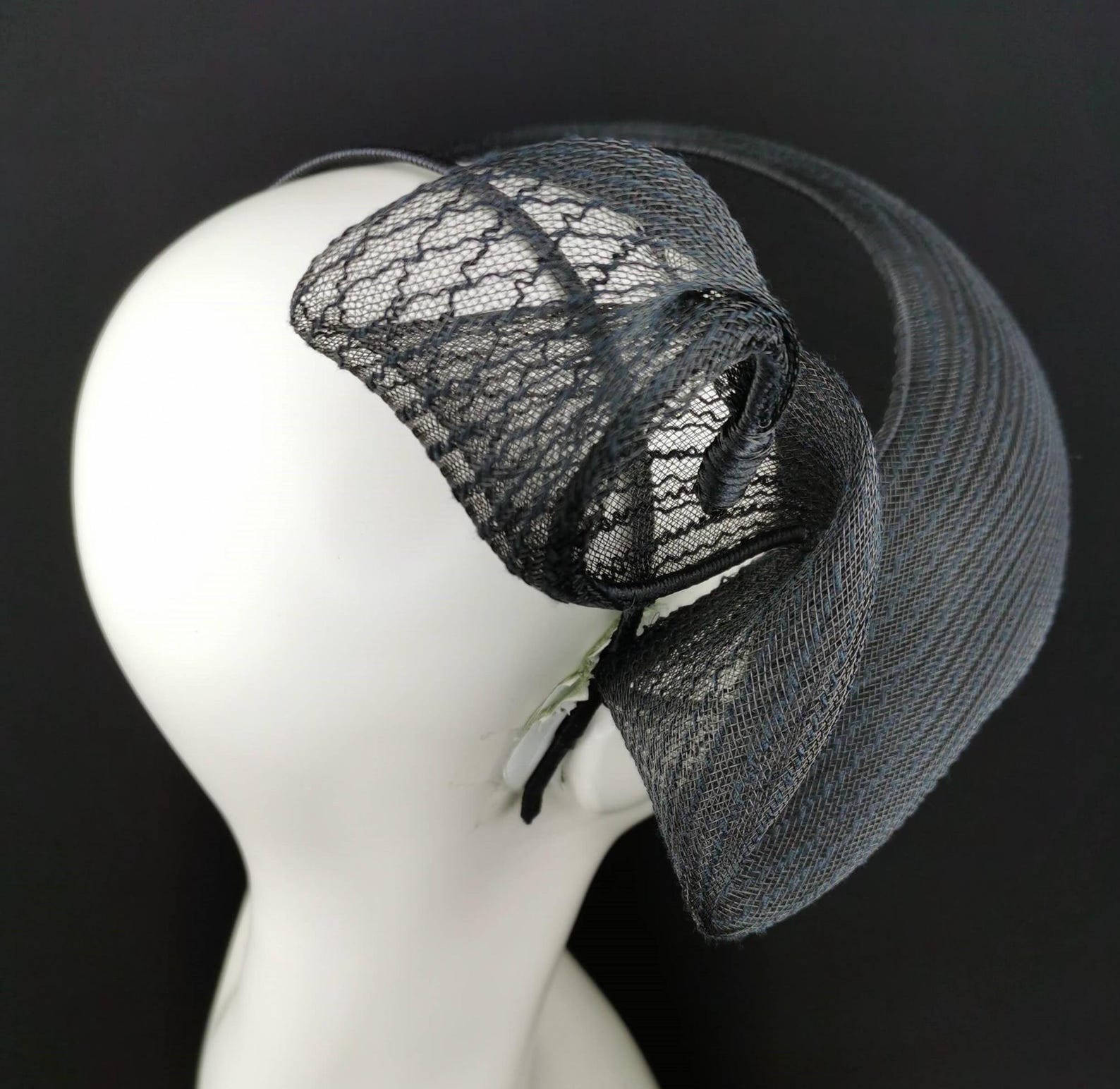 Futuristic Headpiece in Black, Alien Headpiece, Space Age, Drag ...