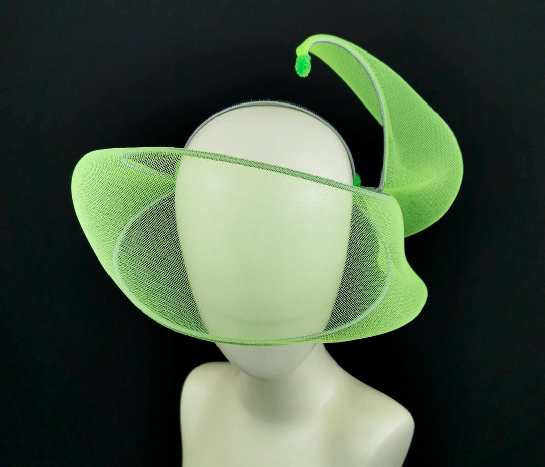 Futuristic Headpiece Avantgarde Headpiece Neon Green - Etsy
