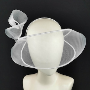 Futuristic Headpiece, Lucent White, Avantgarde Headpiece, Drag ...