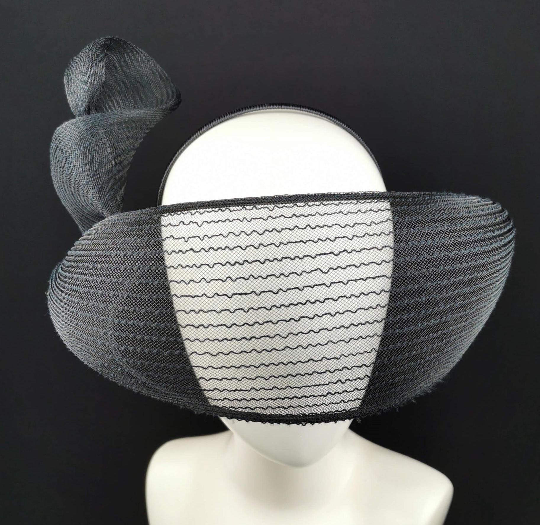 Futuristic Headpiece in Black, Alien Headpiece, Space Age, Drag ...