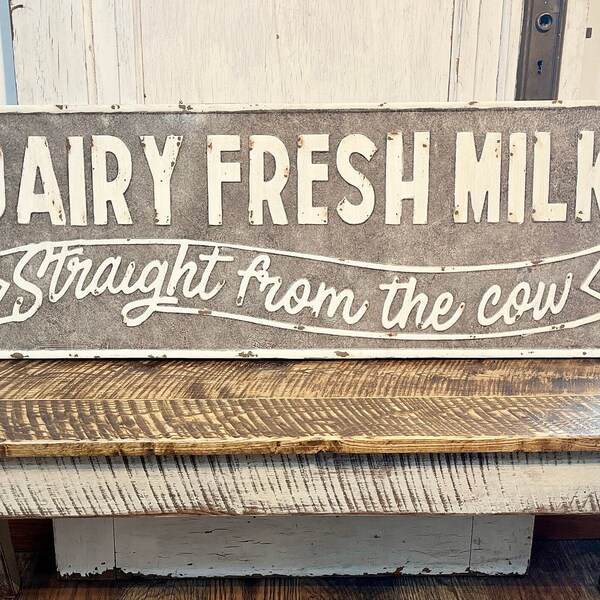 Vintage Dairy Sign - Etsy