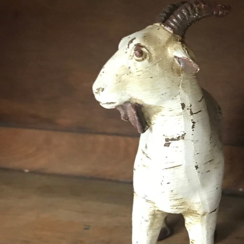 Farmhouse Animal Goat Figurine Farmhouse Gift Idea - Etsy