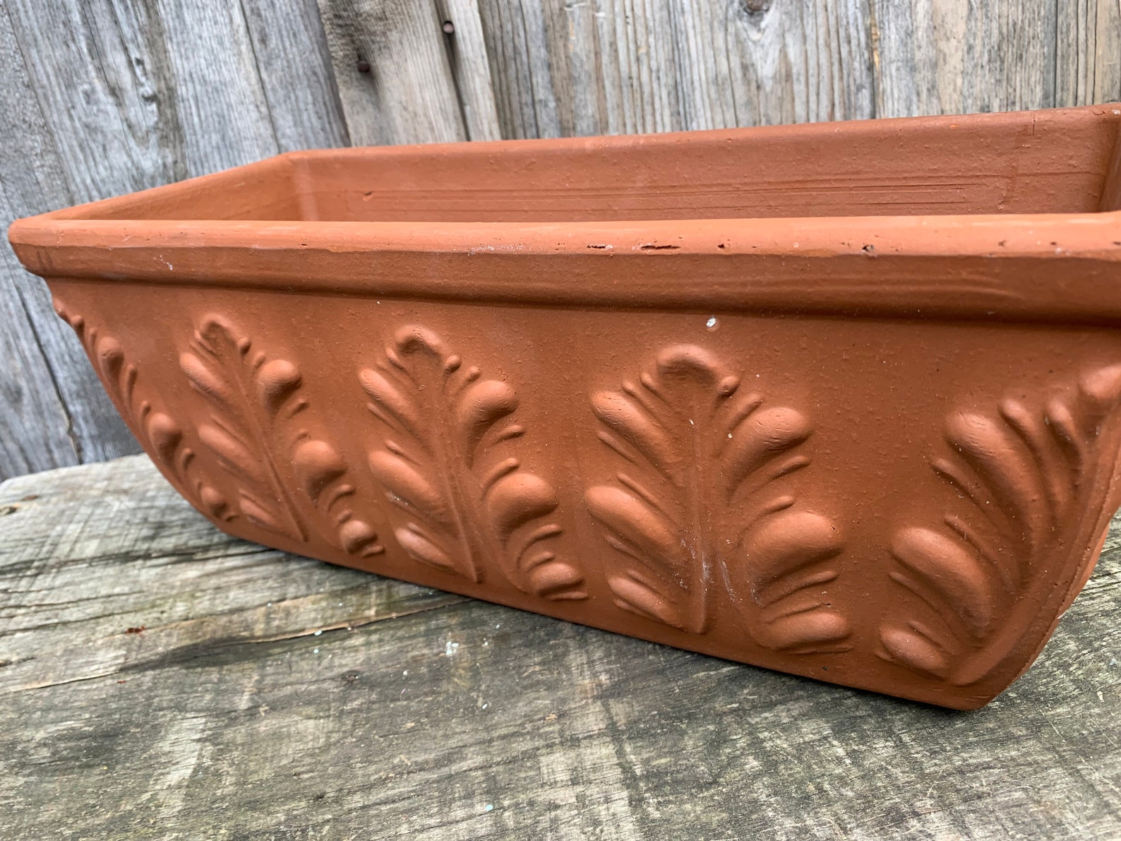 Deroma Terra Cotta Window Box Planter Deroma Pot Concrete | Etsy