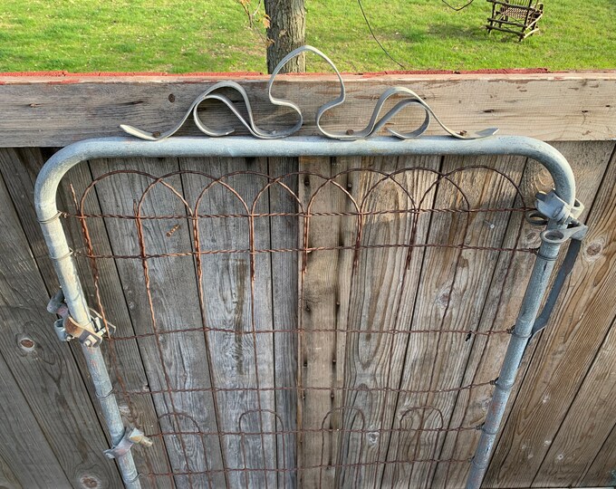 Antique Metal Garden Gate, Trellis, Farmhouse Garden Decor, Yard Art - Etsy