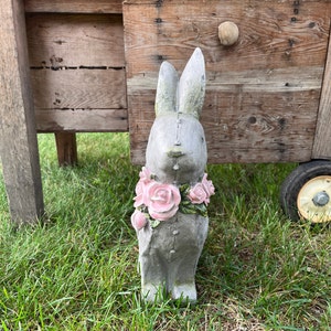 Victorian Rabbit Bunny Garden Statue Yard Art Easter Porch Outdoor ...
