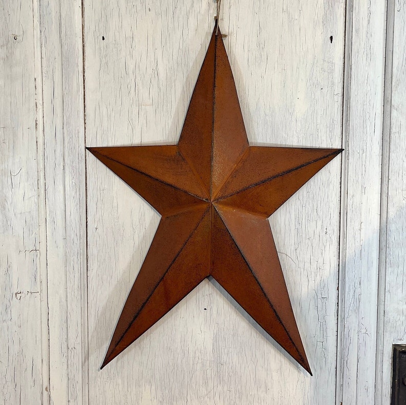 Rustic Metal Barn Star 24 Rustic Farmhouse Country - Etsy