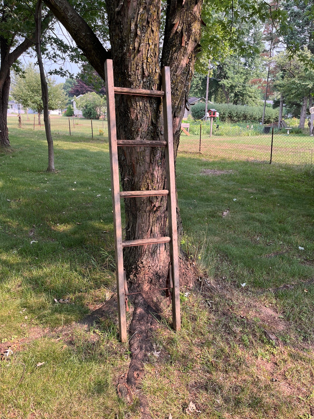 Antique Wood Step Ladder Farmhouse Barn Hay Loft Rustic Farmhouse ...