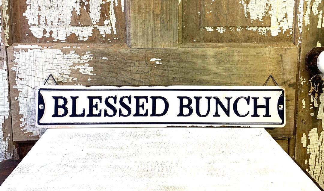 Blessed Bunch Metal Sign Office Family Work Church Decor - Etsy