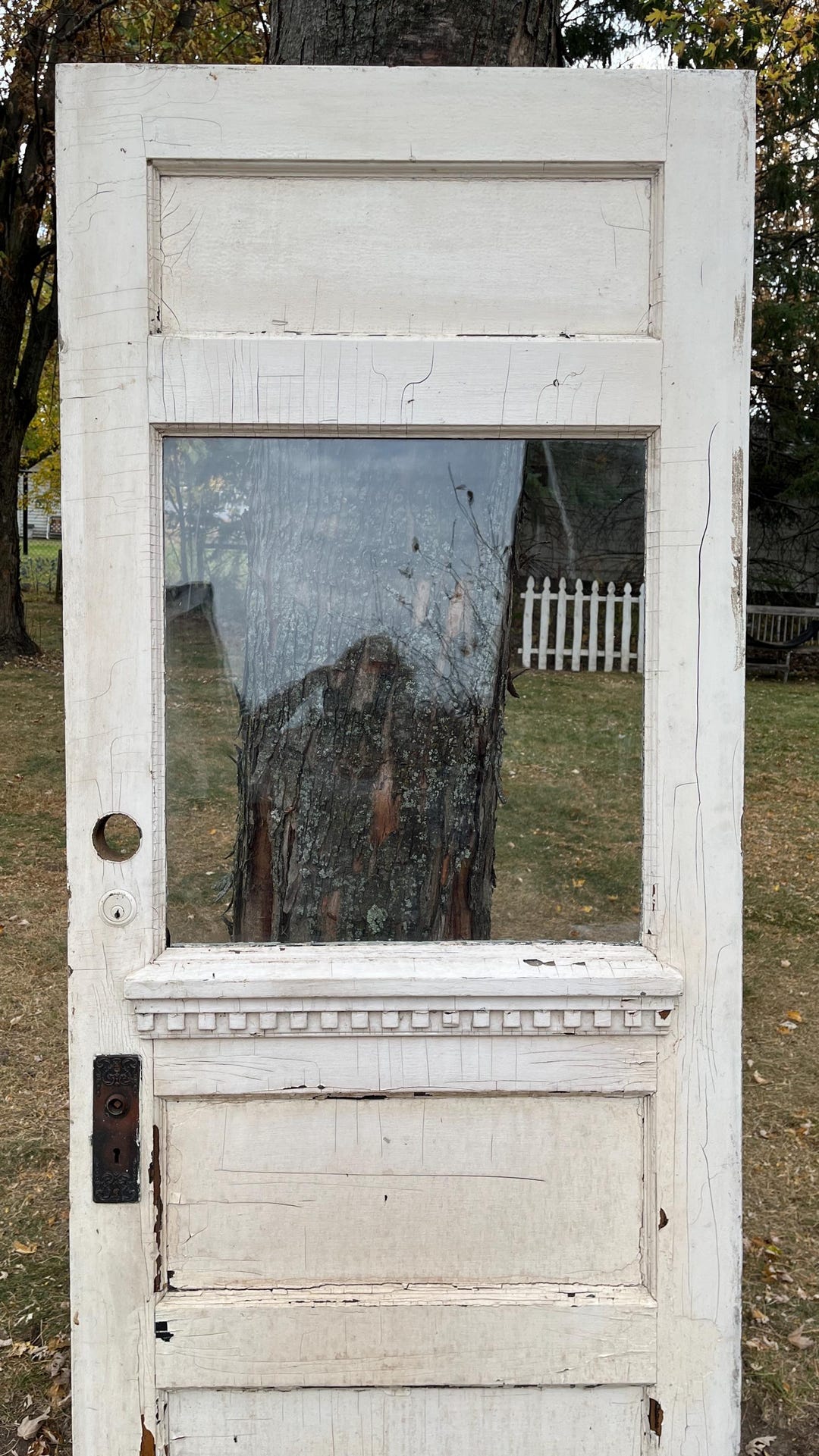 Antique Wood Half Lite Eastlake Glass Entry Door, Reclaimed ...