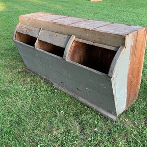 Antique Wood Grain Feed Bin Storage Reclaimed Farmhouse Barn Salvage ...