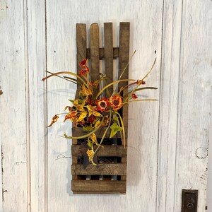 Rustic Wood Wall Pocket Planter DY54 - Etsy