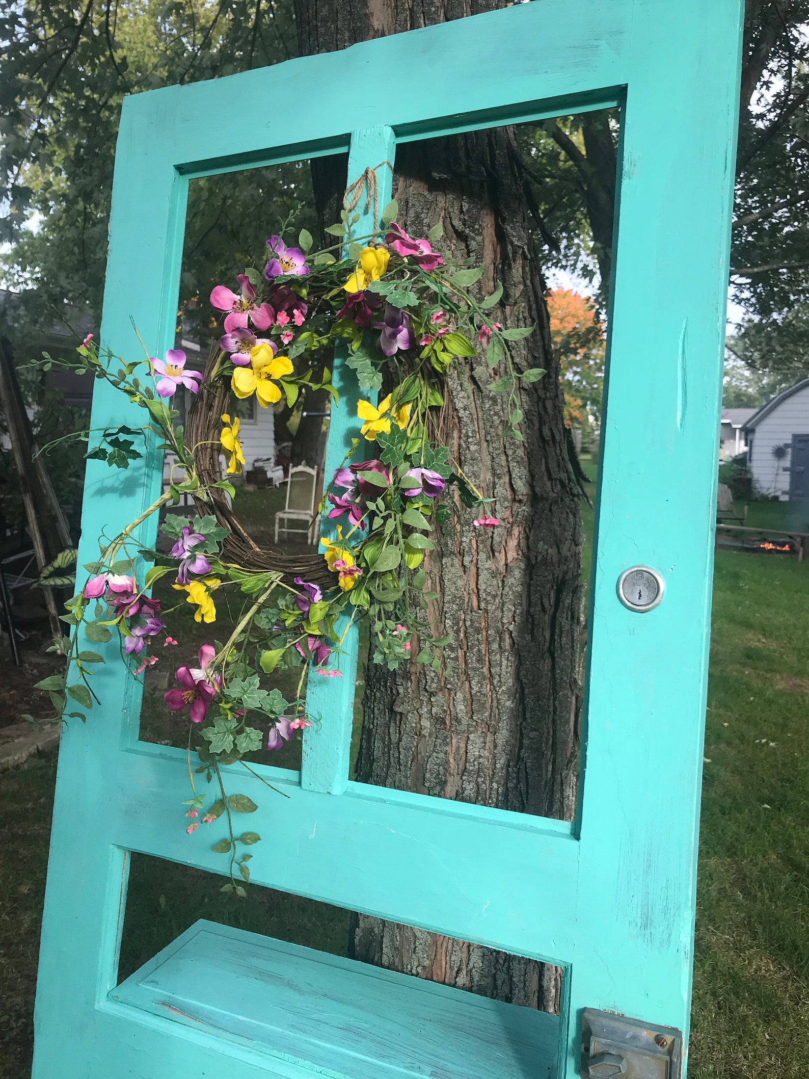 Upcycled Antique Door Wall Display Shelf Door for Wedding or - Etsy