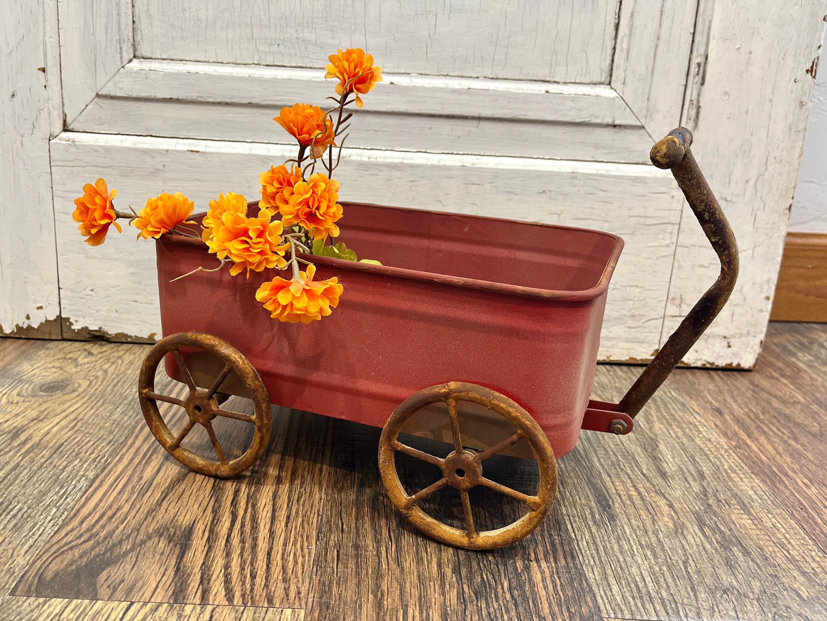 Rustic Wagon Planter