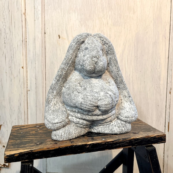 Rabbit Garden Statue - Etsy