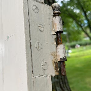 Antique Wood Wavy Glass Window Entry Door, Architectural Salvage ...