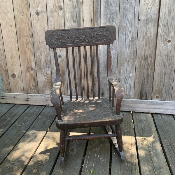 Early Antique Farmhouse Rocker - Etsy