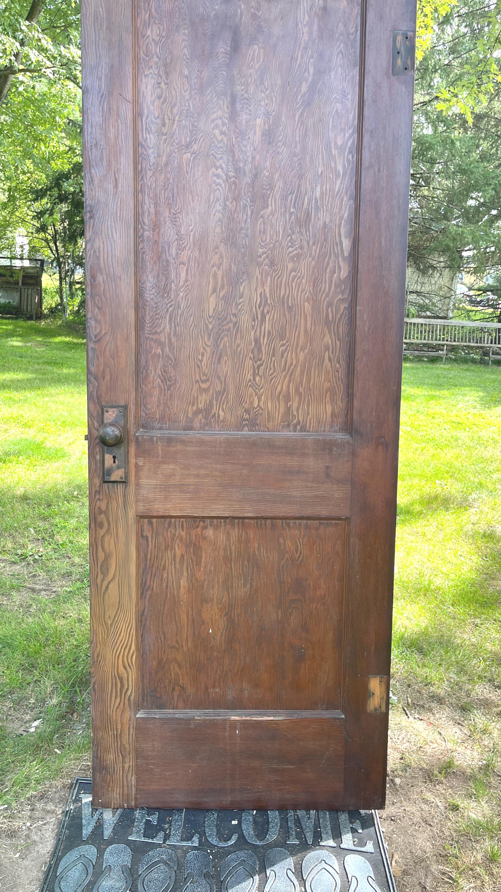 Antique Two Panel Wood Door, Reclaimed, Architectural Salvage, 28" X 77 ...