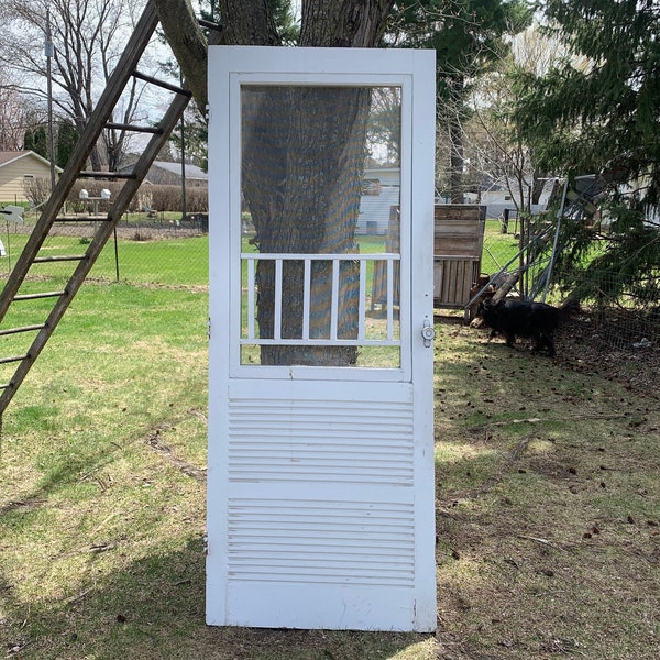 Vintage Wood Storm Door - Etsy